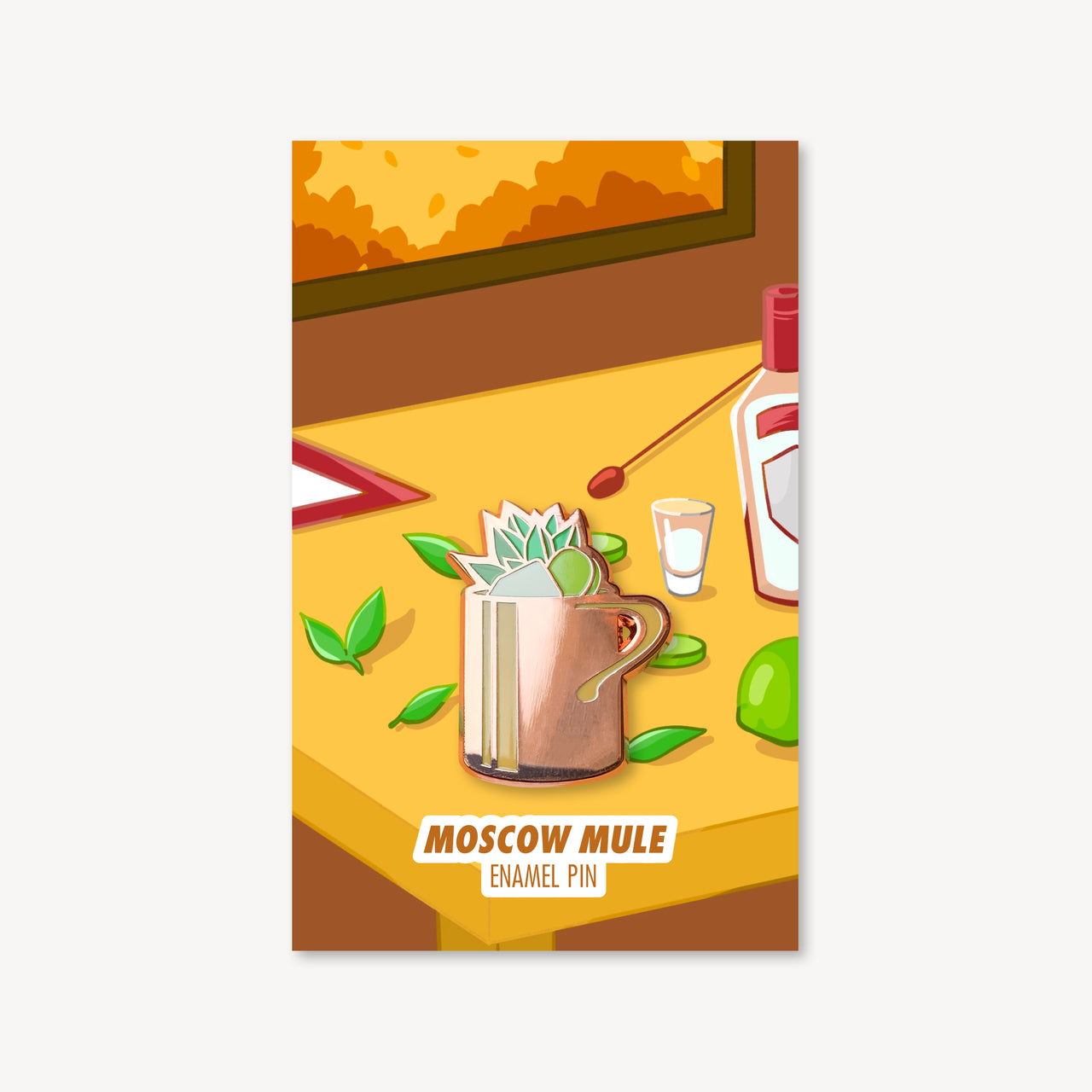 Moscow Mule Cocktail Pin – Cocktail Critters