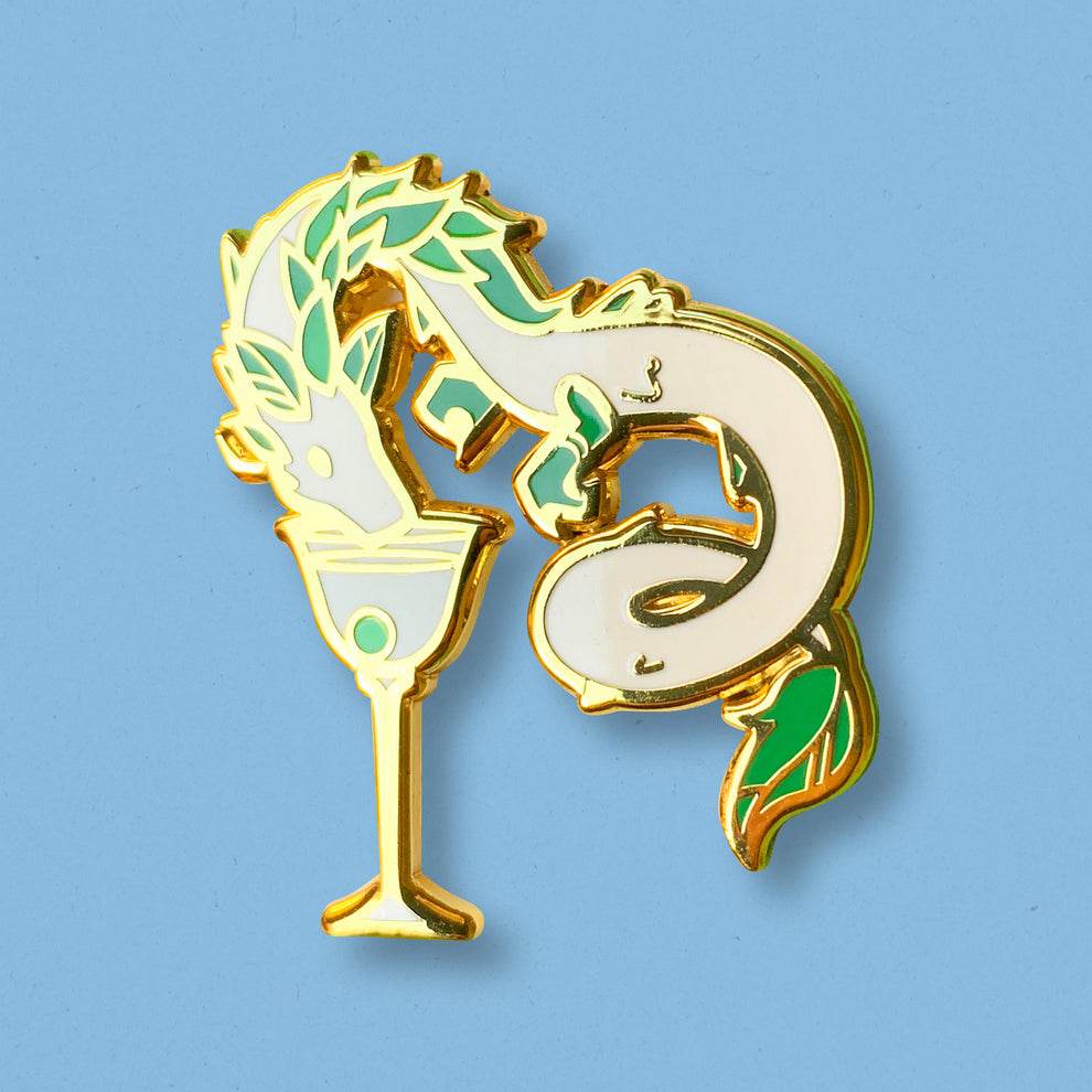 Dragon X Martini Enamel Pin Cocktail Critters